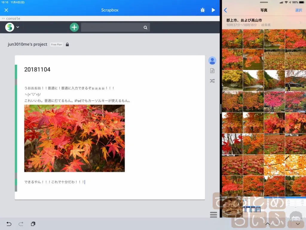 iPad＋キーボードでScrapboxを使う為のJSBox用スクリプトが有志より公開された - さおとめらいふ－魚住惇のブログ